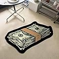 Amazon.com: 100 Dollar Bill Rug Art Money Carpet Cozy Soft Bedroom ...