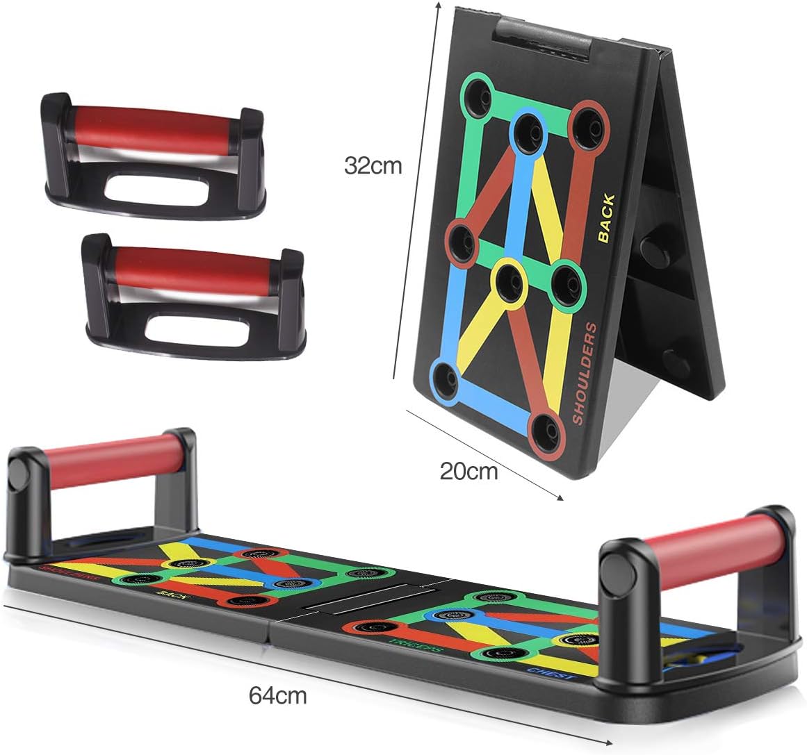 Jeteven Push Up Board,Foldable Portable Fitness Pushup Stands ...