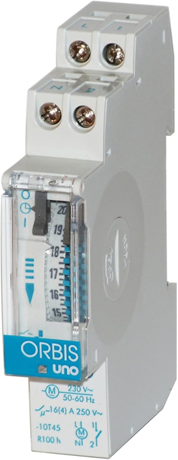 Orbis Uno QRD 230 V Interruptor horario analógico de distribución ...
