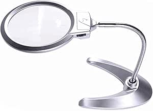 (H-S-3) - XYK Large 2X 5X LED Lighted Magnifier with Stand - Folding ...