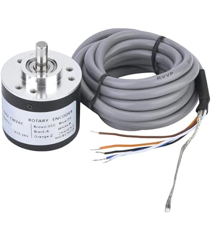 Rotary Encoder ES38 - NPN/PNP/TTL Voltage Output, AB Phase, 600 PPR, 5V ...