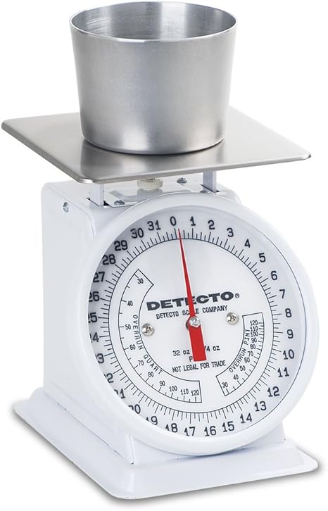 Amazon.com: Detecto Petite Top Loading Overrun Ice Cream Scale w/ Cup ...