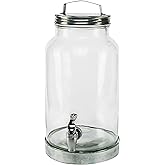 Amazon.com | Circleware Breeze Glass Beverage Dispenser with Base Metal ...