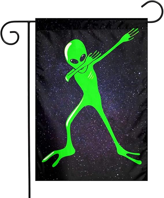 Amazon.com : FADFAF3124 Alien Double Sided 12x18 Inch Backyard Outdoor ...