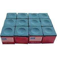 Amazon.com : Master Billiard Pool Chalk, Pack of 12 Cubes, Rust, with ...