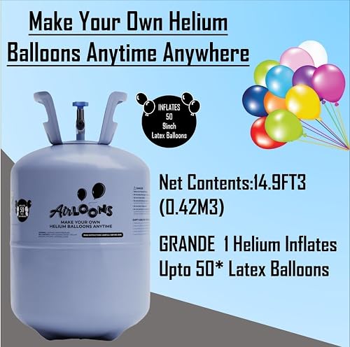 Helium Balloon Kit Airloons Helium Tank Balloon Kit With 50 Balloons
