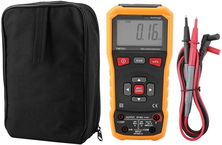 Loop Calibrator, PEAKMETER PM7221 DC Voltage Current Digital Calibrator ...