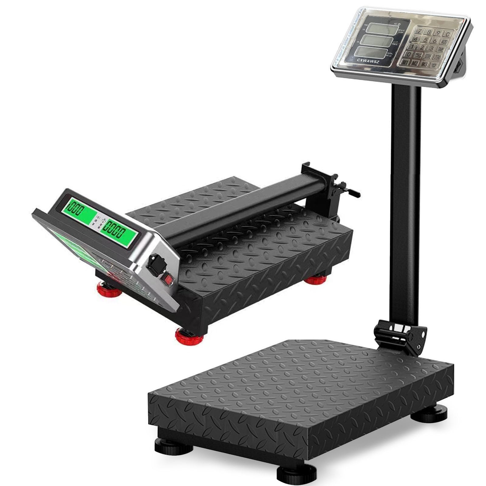 CXWAWSZ 660 lb Floor Digital Platform Scale Weight Shipping Scale 0.1 ...