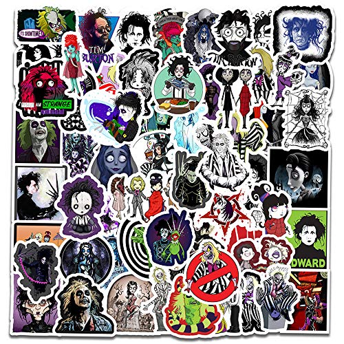 Tim Burton Movies Stickers[60pcs]Halloween Corpse Bride, Sweeney Todd ...