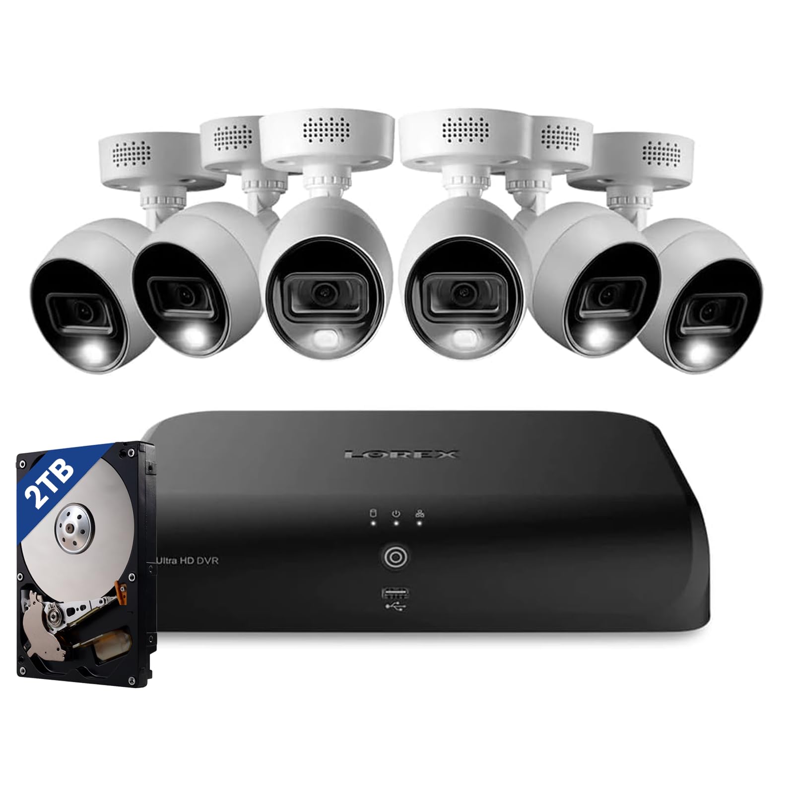 Mua Lorex Fusion 4K Security Camera System w 2TB DVR - 8 Channel Wired ...