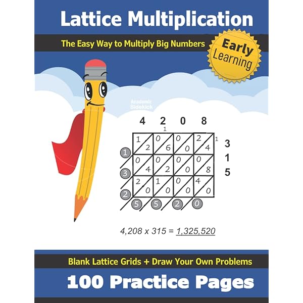 Lattice Math Sheets Multidigit Lattice Multiplication: Math