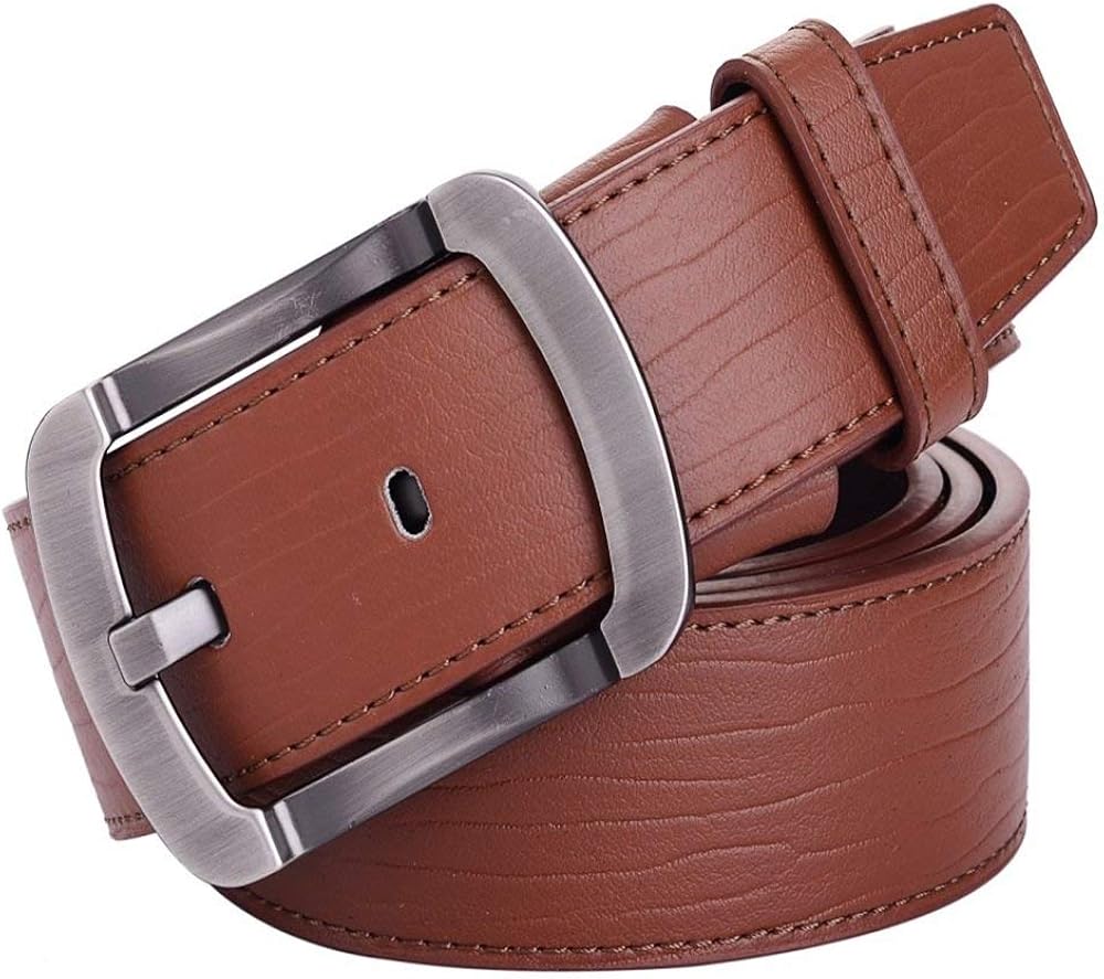 Cinturón De Cuero Real Clásico De Los Unico Hombres Con Hebilla De ...
