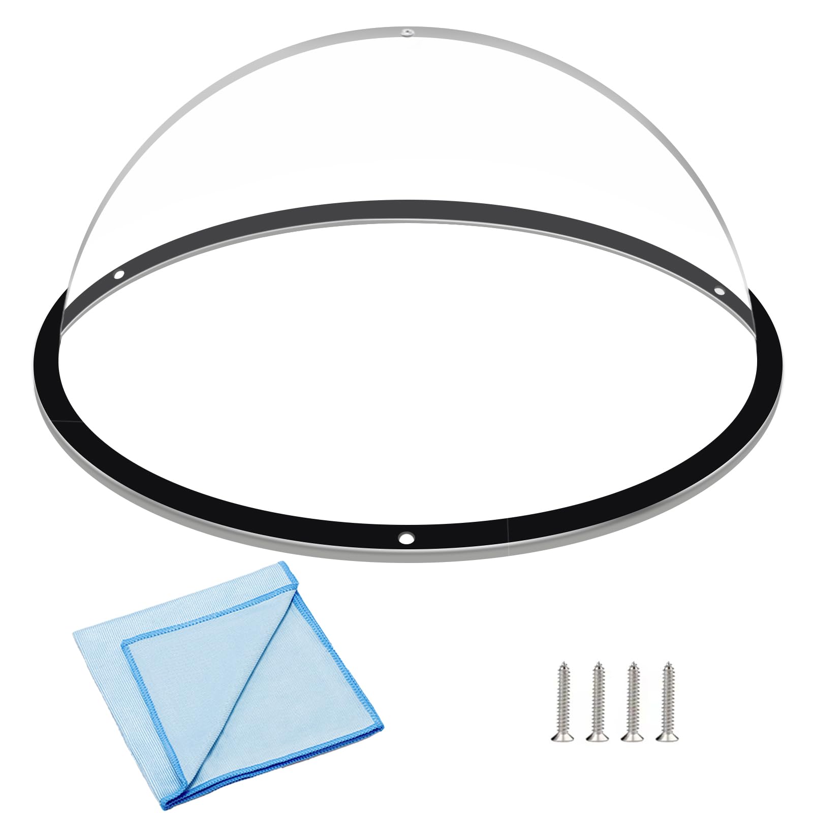 HiCaptain Dog Fence Window with Cleaning Cloth, 12.5" Acrylic Dome ...