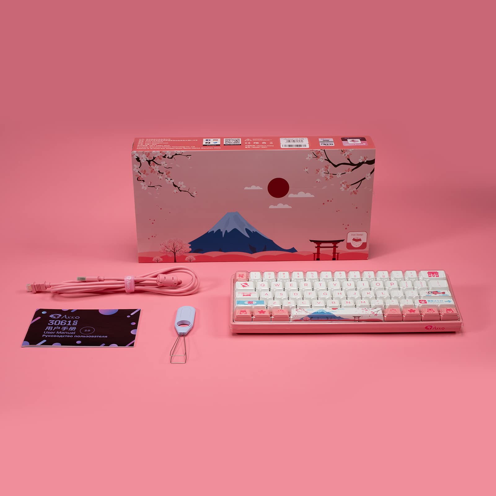 Mua Akko World Tour Tokyo 3061S 60% Pink Wired Mechanical Gaming ...