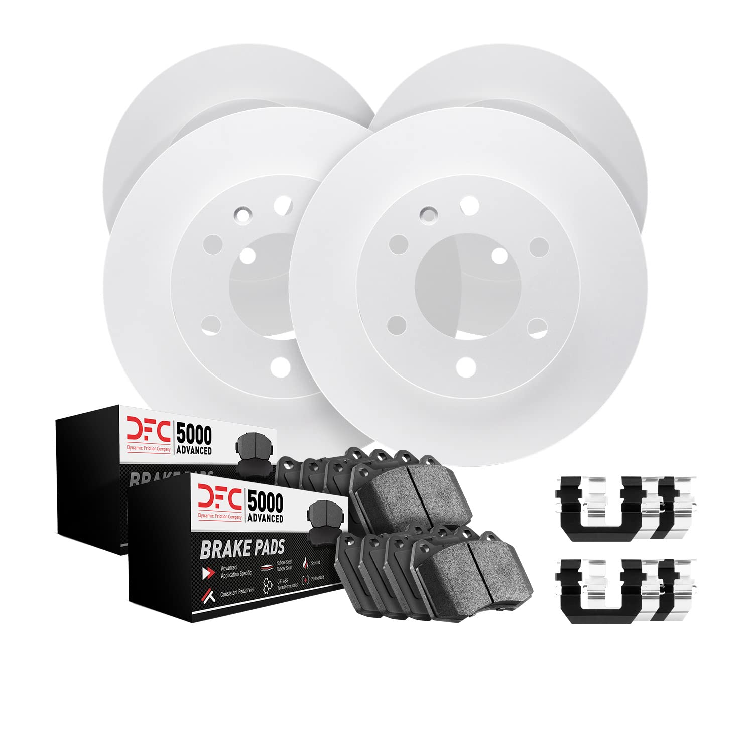 Dynamic Friction Company Front and Rear Brakes and Rotors| Hardware ...