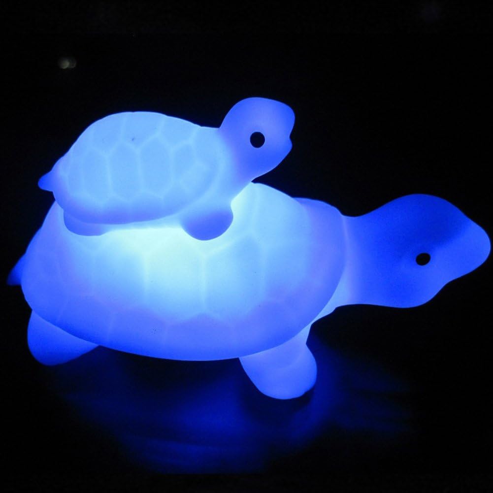 Bodhi2000 Cute Turtle Family Night Light LED 7 Colors Changing LED ...