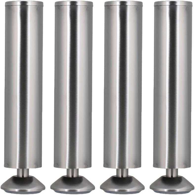4pcs 9.76inch Height Metal Stainless Steel Furniture Legs Feet ...