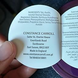 CCUK Constance Carroll BAMBOO transparent Compact Face Pressed Powder ...