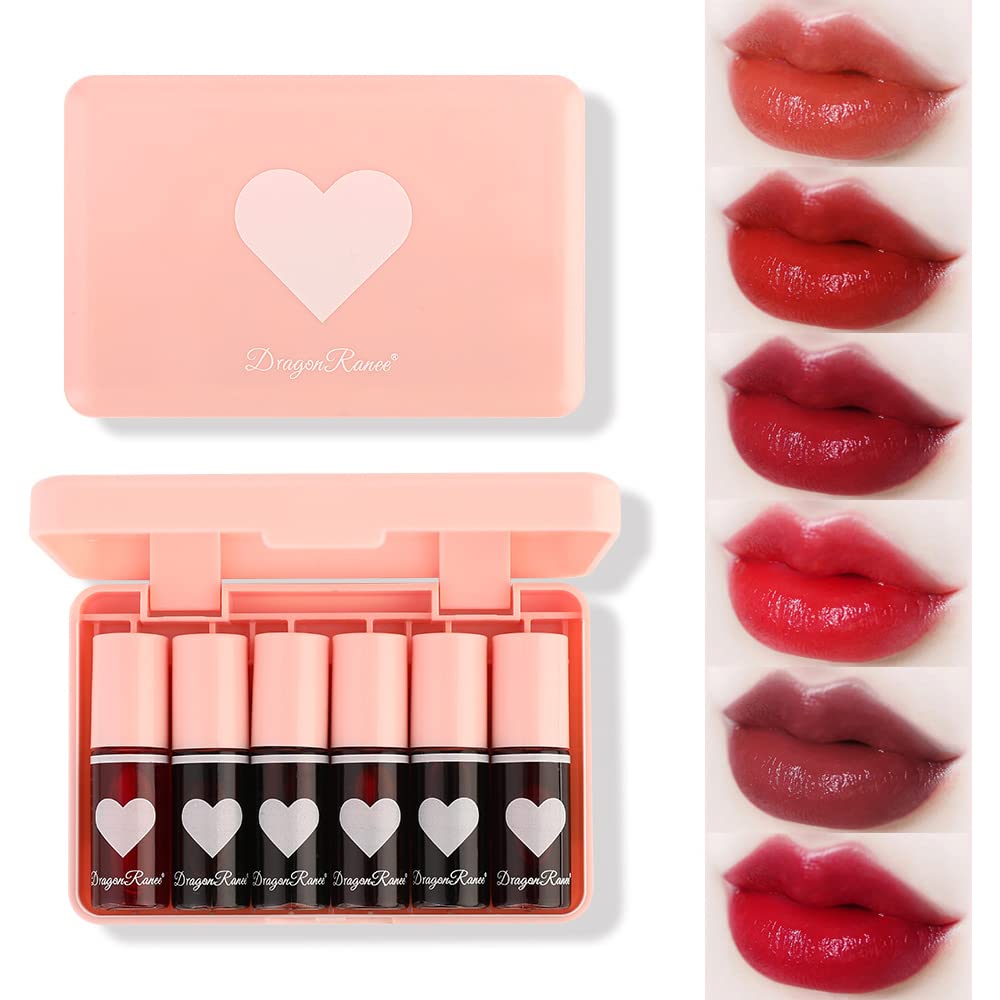 Mua 6 Colors Lip Tint Stain Set，Korean Lip Gloss Lip Tint Stain ...