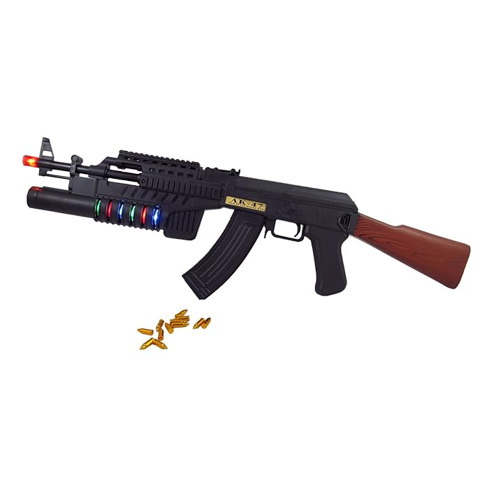 Buy 24" AK47 SWAT Team Assault Rifle Machine Gun Toy with Shooting ...