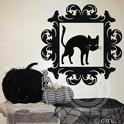 Spunky Cute and Playful Black Cat Wall Art - Home Wall Art Decor