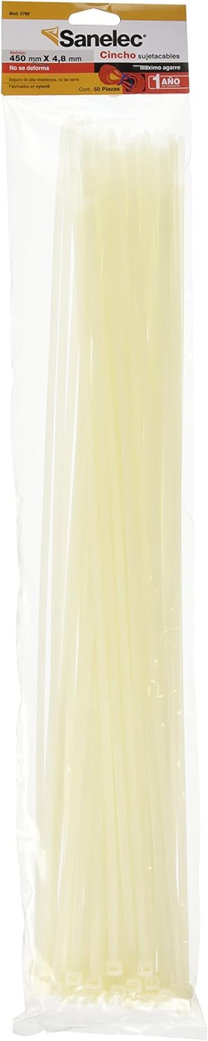 Santul 5788 50 Piezas de Cinchos PlÃ¡sticos, 4.8 X 450 mm ...