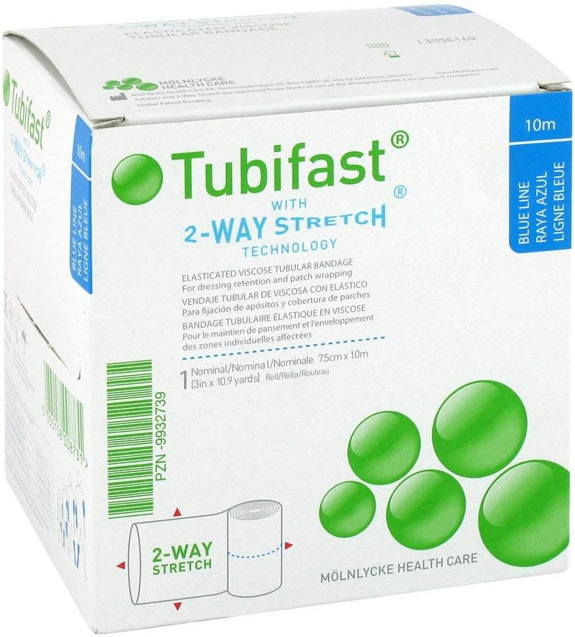 TUBIFAST 2-WAY-STRETCH 7.5 cmx10 m Blue Bandage: Amazon.co.uk: Health ...