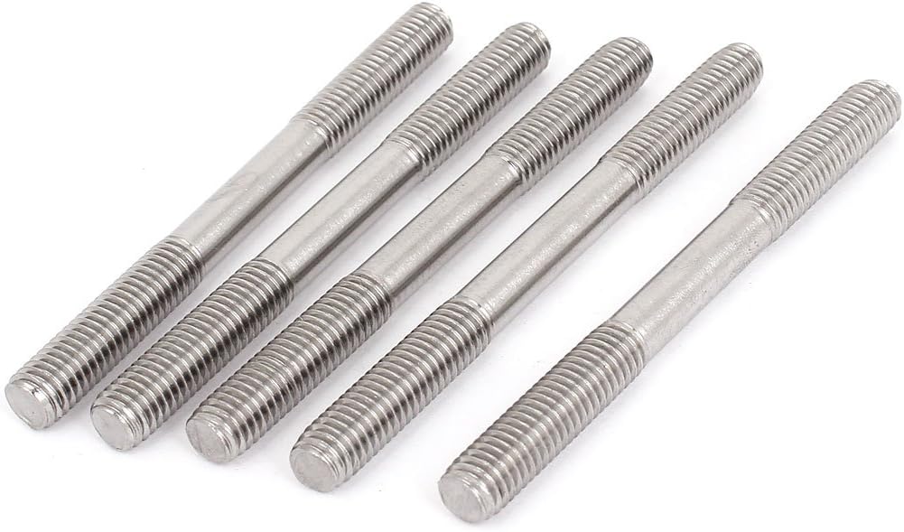 sourcingmap® M8 x 90mm A2 Stainless Steel Double End Threaded Stud ...