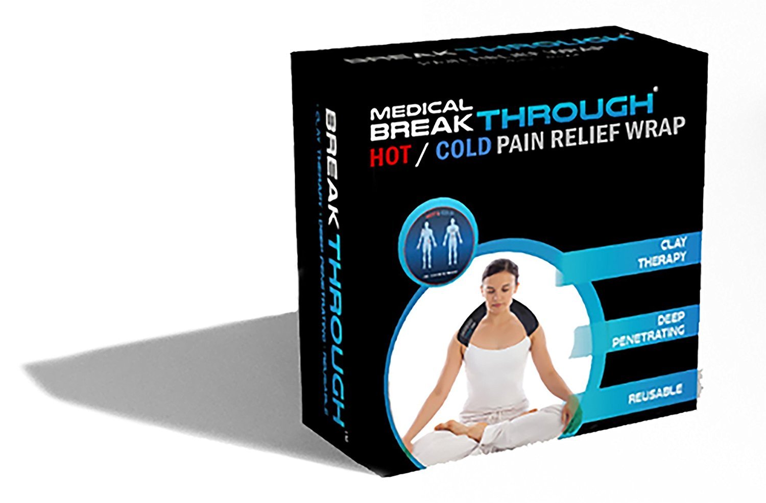 Medical Breakthrough Gel Clay Hot & Cold Reusable Pack (23 inches x 6 ...