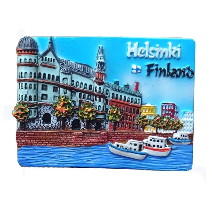 Buy Helsinki Capital of Finland 3D Fridge Magnet Travel Souvenir Gift ...