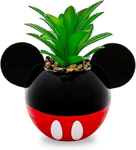 Amazon.com: Disney Mickey Mouse 3-Inch Ceramic Mini Planter with ...