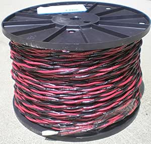 Amazon.com: AVBcable.com THHN 12 Awg. 2 Conductor Wire. Twisted Black ...
