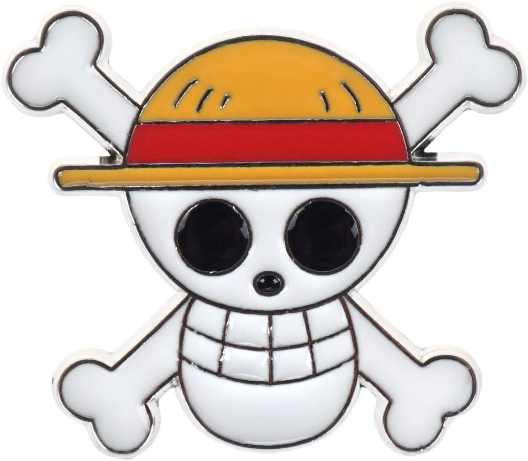 Cosaug Jolly Roger metal brooch from One Piece – BigaMart