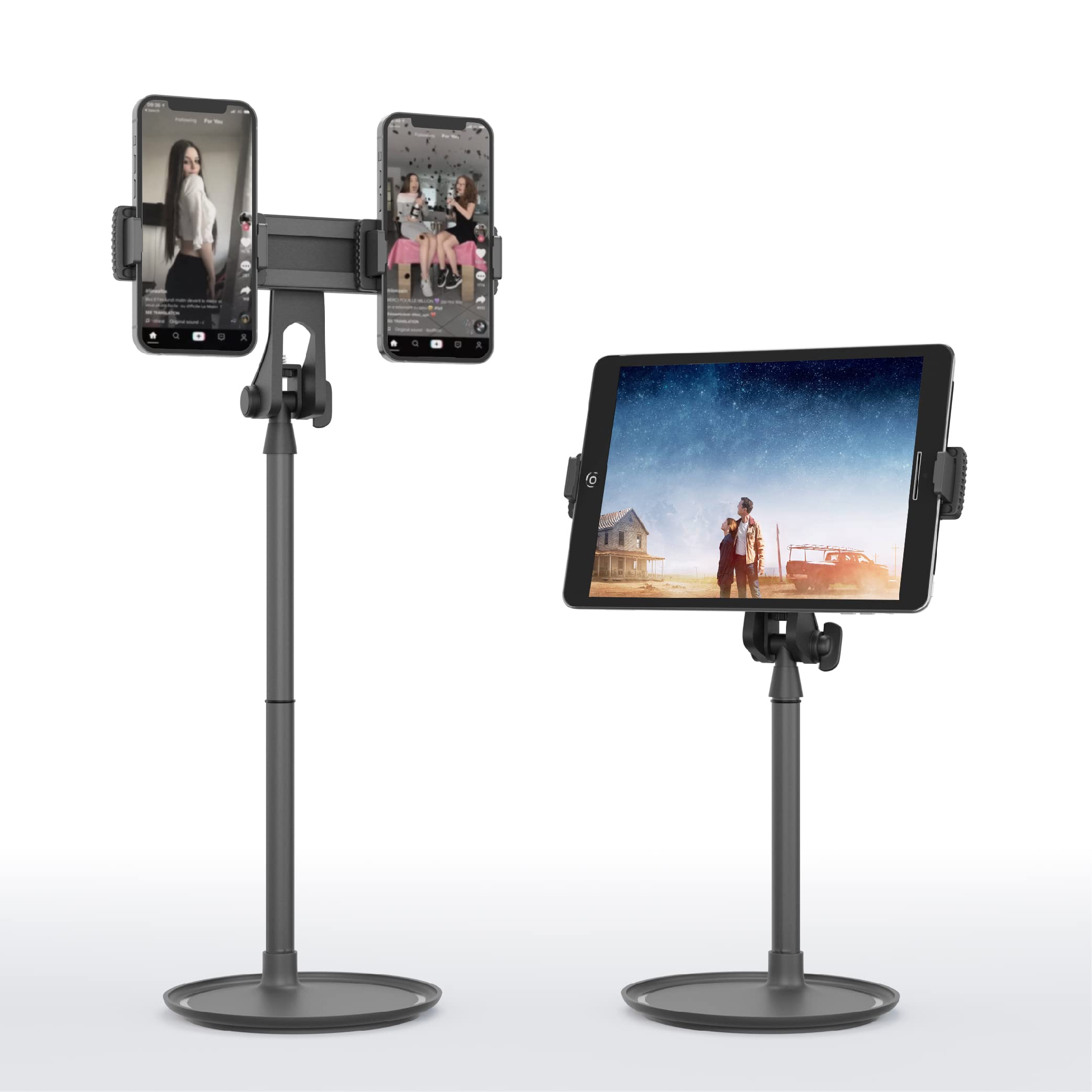 Uumauny Double Phone Stand of Desk,Tablet Holder of Table,Adjustable ...