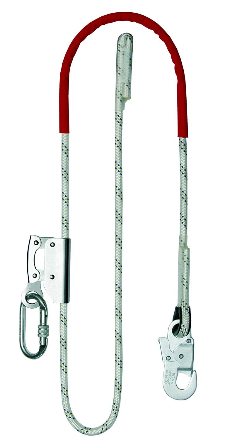Adjustable Height Safety Work Positioning Lanyard Fall Arrest ...