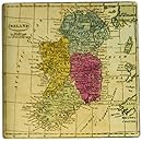 Amazon.com : 3dRose Print of 1808 Map of Ireland and Oceans Mouse Pad ...