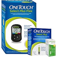 Glucómetro Onetouch Select Plus Flex 50 Tiras Y 25 Lancetas : Amazon ...