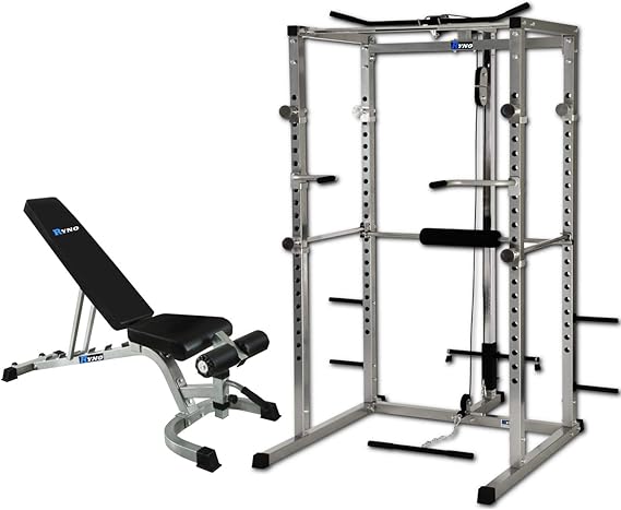 Ryno - Power Rack Squat Cage Weight Bench Combo Package Machine Pull Up ...