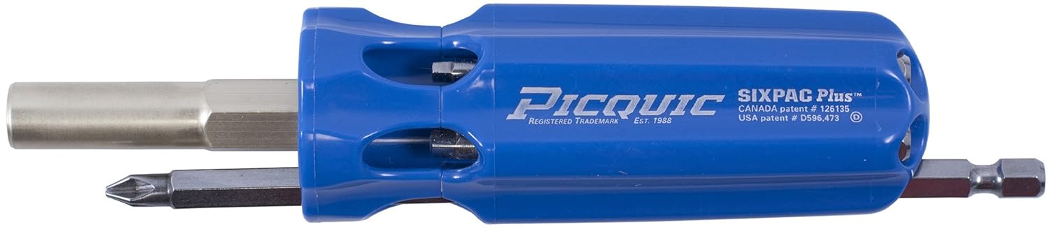 Ruby Red Transparent Picquic 48122 full-size SIXPAC Plus multi-bit ...