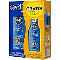Kit NIVEA SUN Protetor Solar Protect & Hidrata FPS50 200ml + Protetor ...