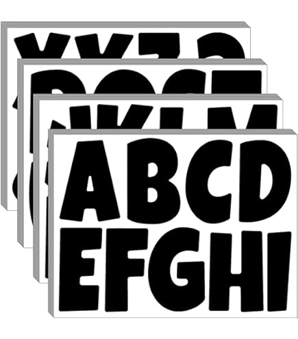Black And White Bulletin Board Letters