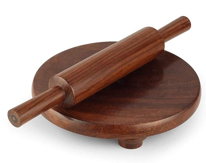 Buy KAZMI ARTS Sheesham Wooden Chapati Maker | Best Ecofriendly Chakla ...