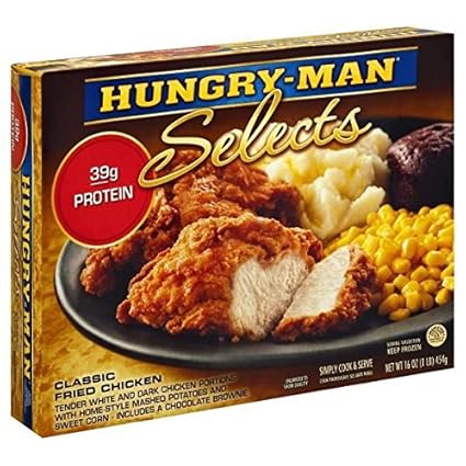 HUNGRY MAN SELECTS TV CLASSIC FRIED CHICKEN DINNER 1 LB PACK OF 3 ...