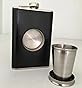 Amazon.com | Shot Flask - Stainless Steel 8 oz Hip Flask, Built-in ...