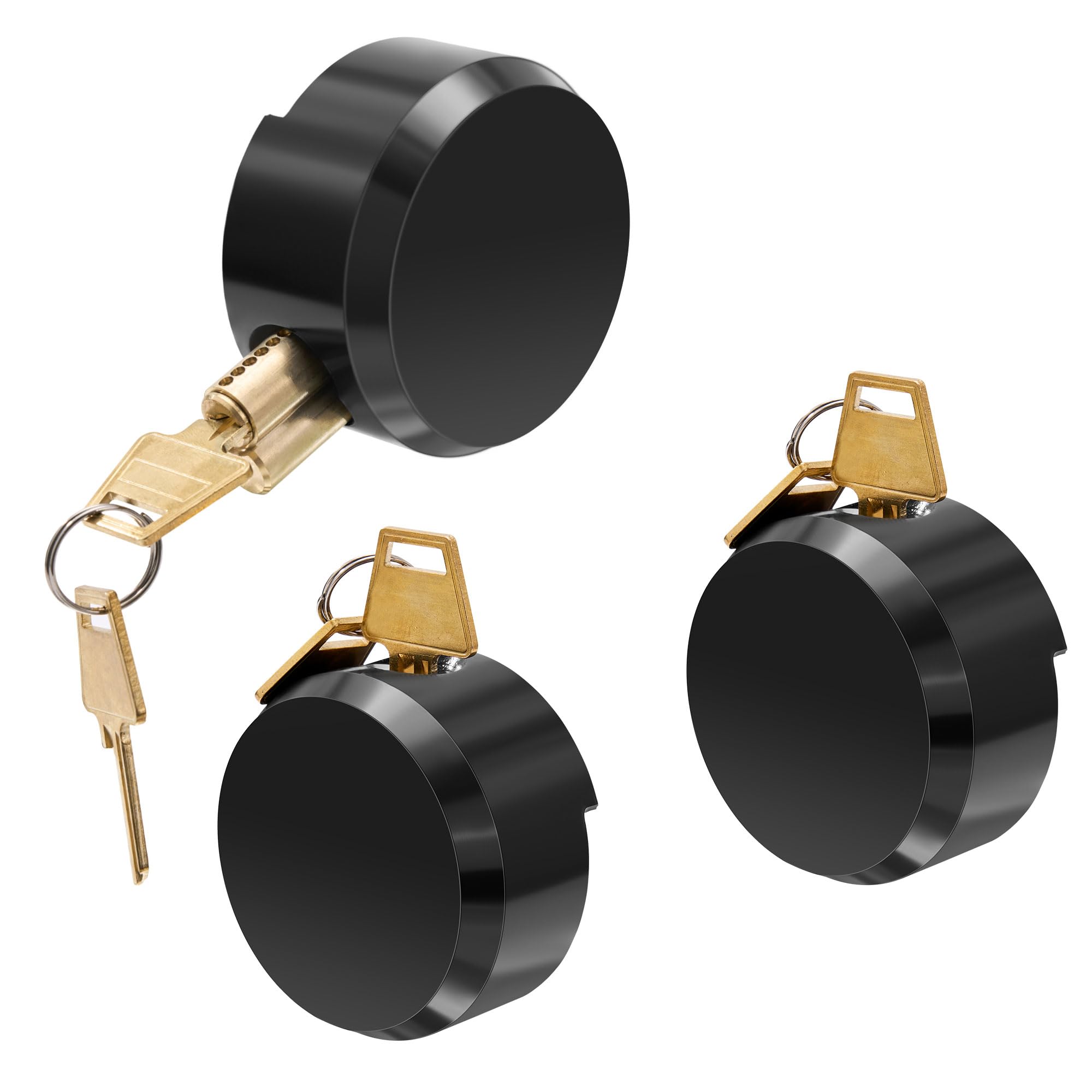 Sgorlds Heavy Duty Hidden Shackle Puck Lock, Hidden Shackle Padlocks ...