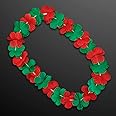 Amazon.com: Set of 12 Non-Light-Up Christmas Leis Hawaiian Flower ...