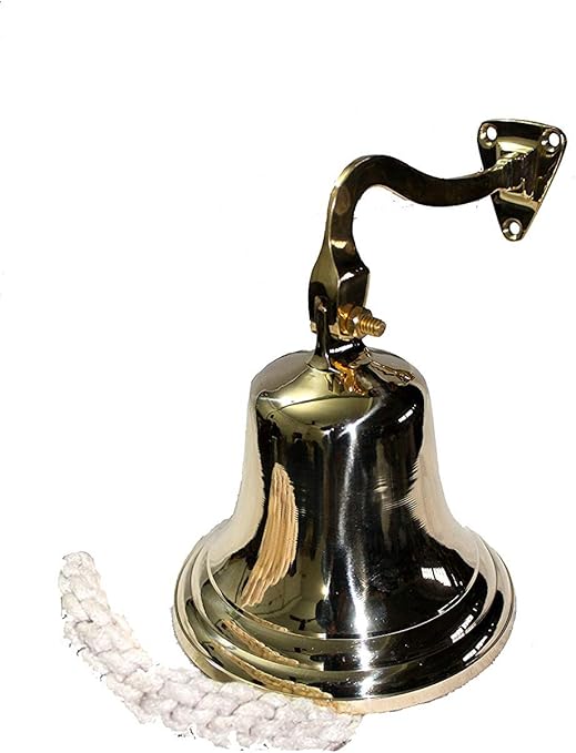 ARSUK Ship Bell,Nautical, Solid Brass Maritime Marine,Boat School ...