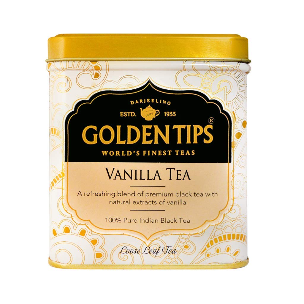 Golden Tips Vanilla Flavour Black Tea , Tin Can 100g: Amazon.in ...