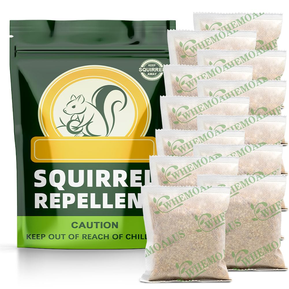 fcesiweg Squirrel Repellent Outdoor, Chipmunk Repellent for Garden ...
