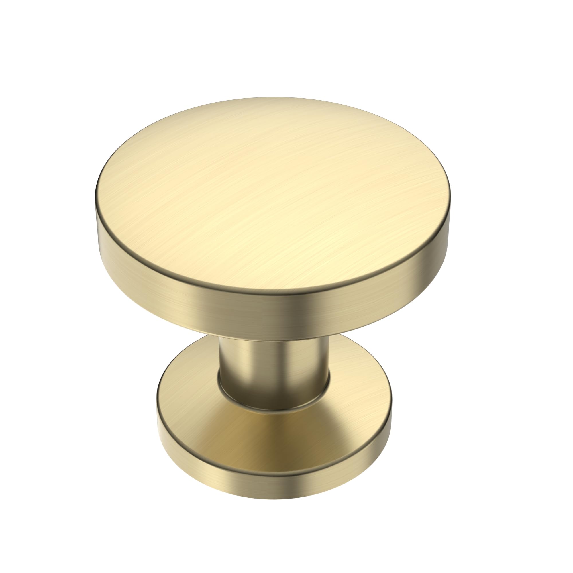 9BUILD 20 Pack 1.2 Inch Brushed Gold Cabinet Knobs Drawer Knobs Brass ...